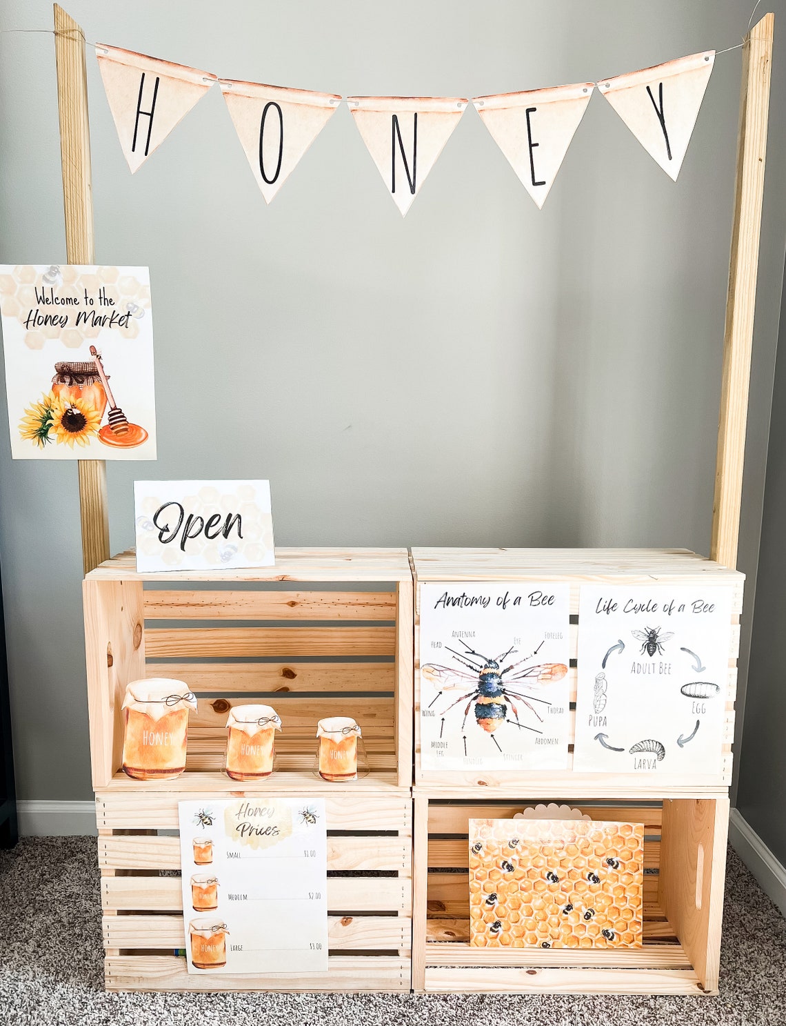 Honey Market/bee Keeper Dramatic Play Center DIGITAL DOWNLOAD - Etsy