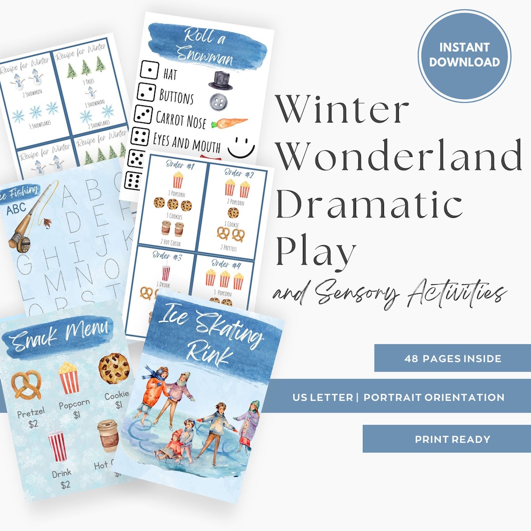 Winter Wonderland Dramatic Play Center and Sensory Activities, Ice ...