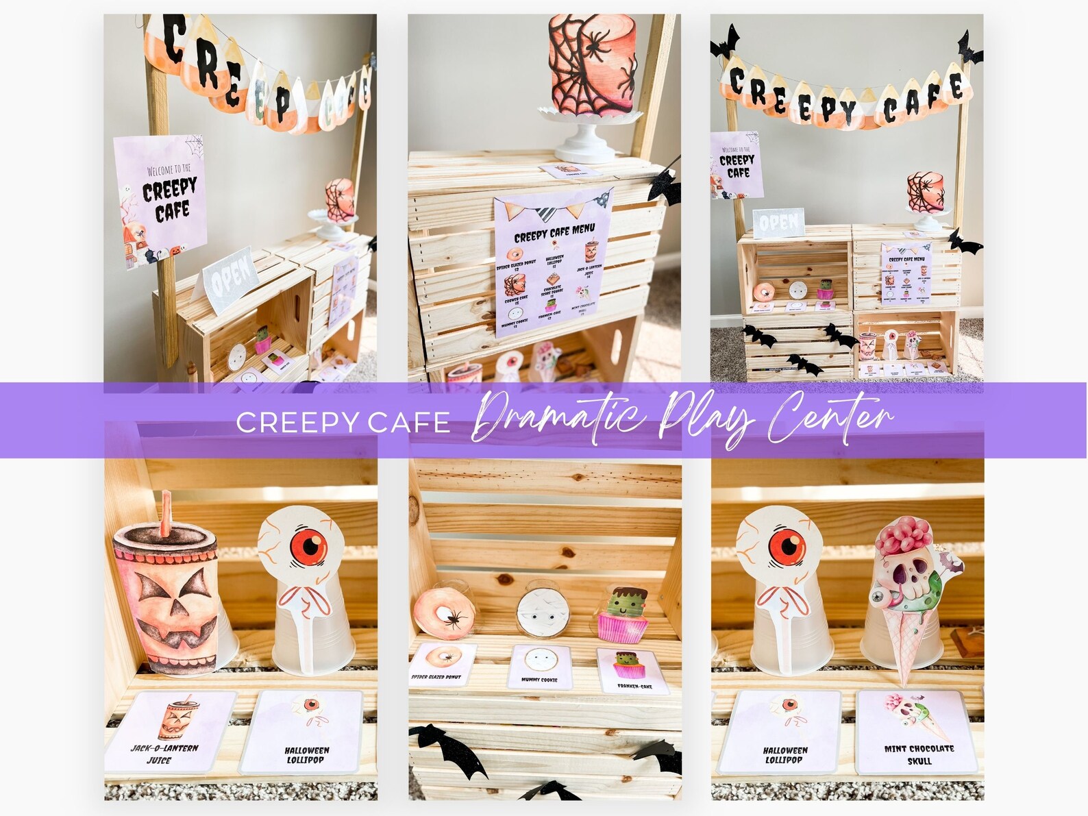 Halloween/creepy Cafe Dramatic Play Center and Sensory Bin Activities ...