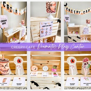 Halloween/creepy Cafe Dramatic Play Center and Sensory Bin Activities ...