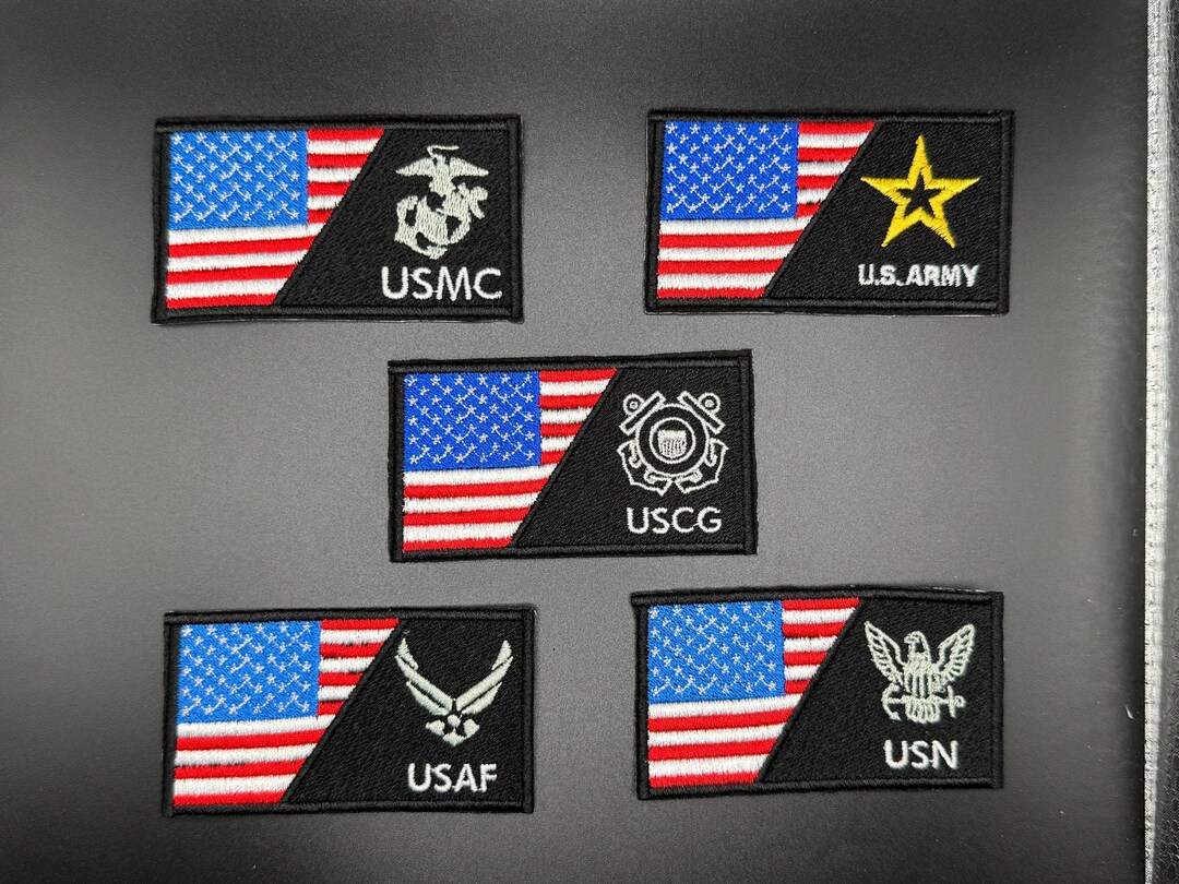 US Flag/armed Forces Patch - Etsy