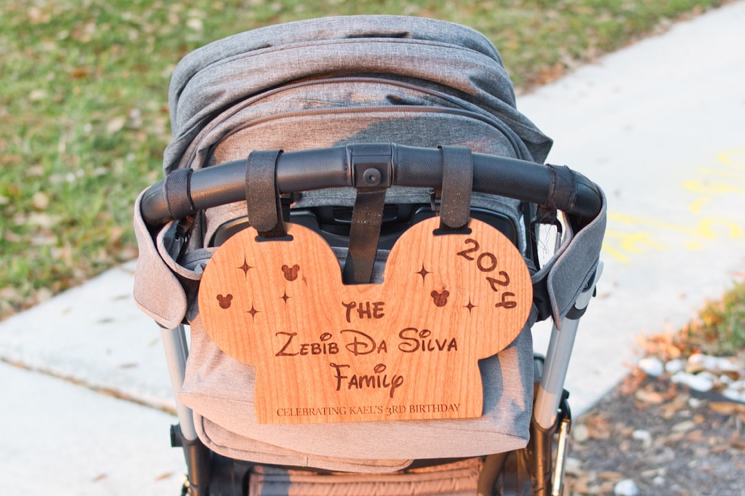 Disney Stroller Sign Personalized, Mickey Ears Decor, 1st WDW Family ...