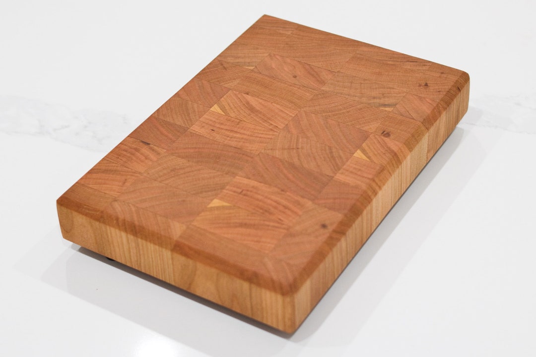 Cherry End Grain Bar Board With Premium Legs Handmade Citrus Board and ...