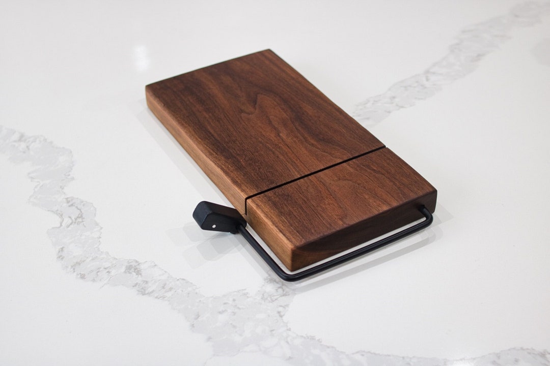 Personalized Walnut Cheese Slicer - Handmade Cutting Board, Custom Gift ...
