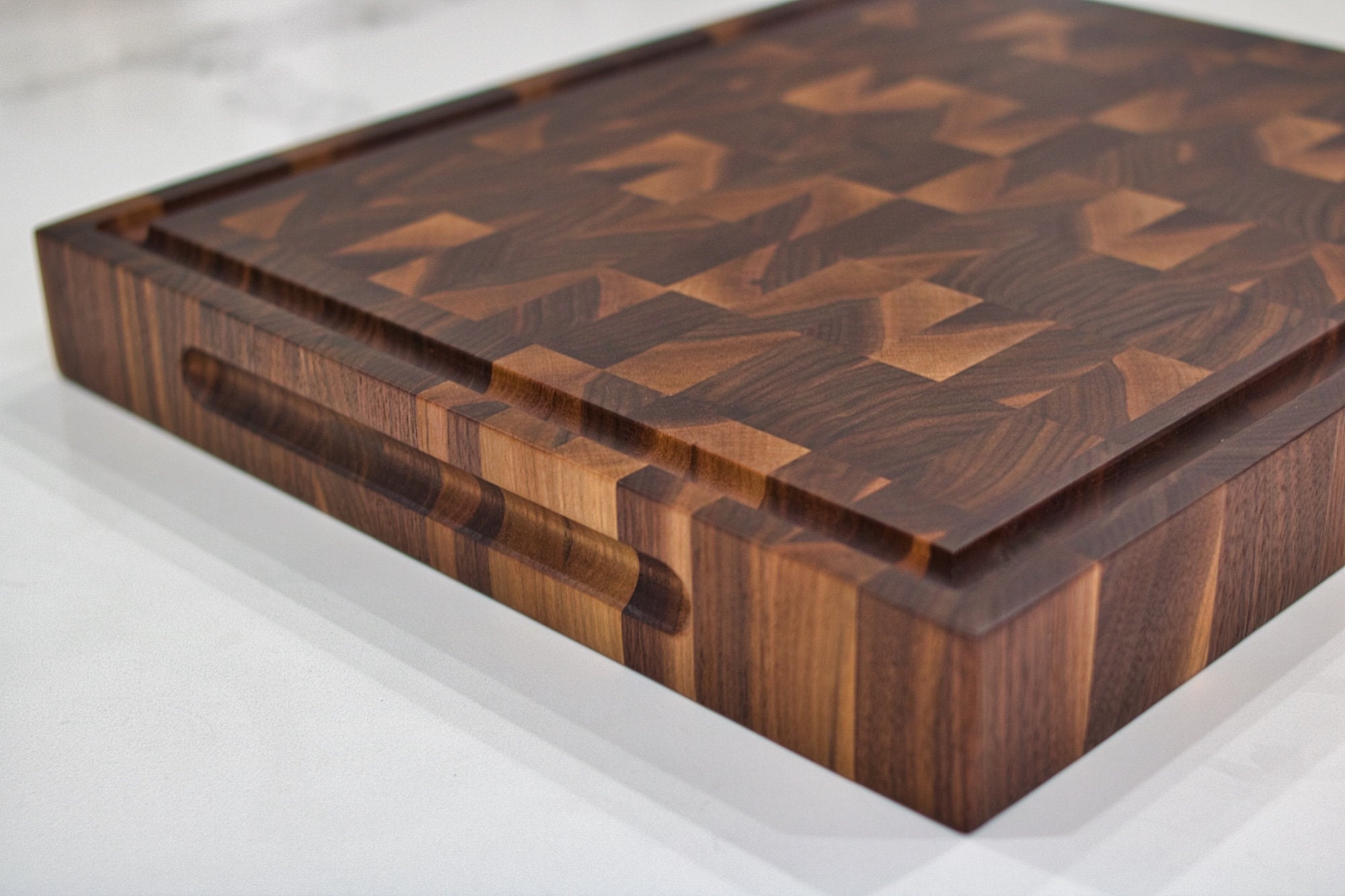 Walnut End Grain Block Cutting Board/butcher Block/charcuterie - Etsy