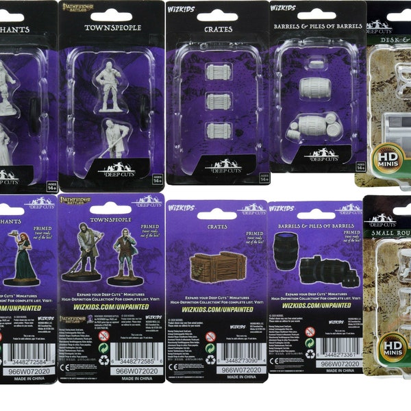 Large Unpainted Miniatures - Etsy