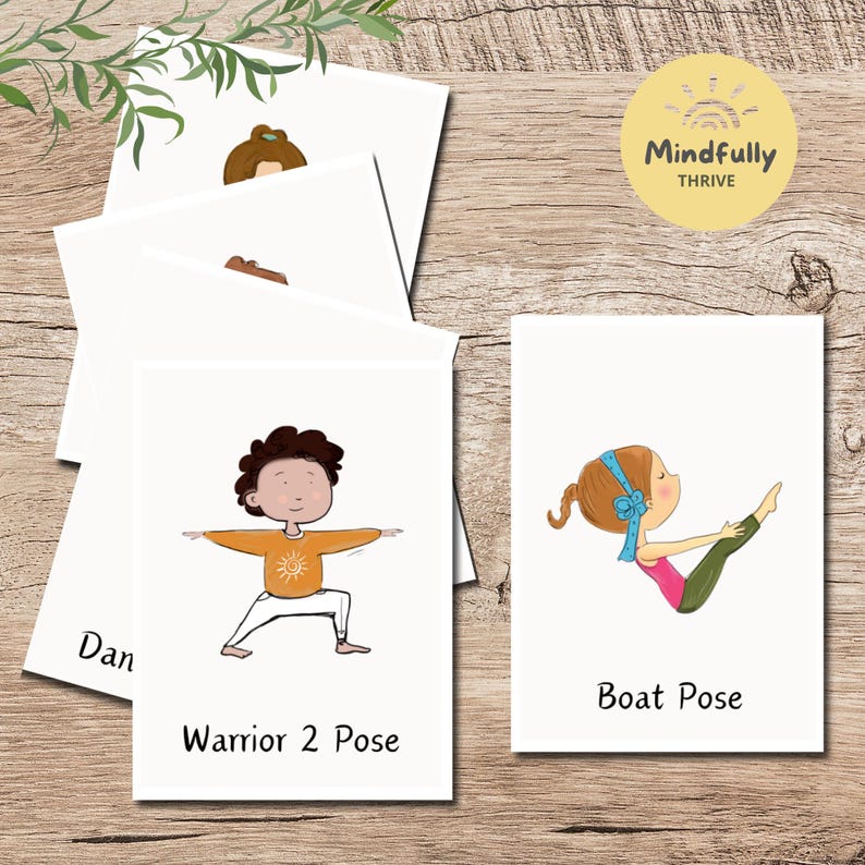 Kids Yoga Poses Flashcards: Movement & Calm Cards (digital Download ...