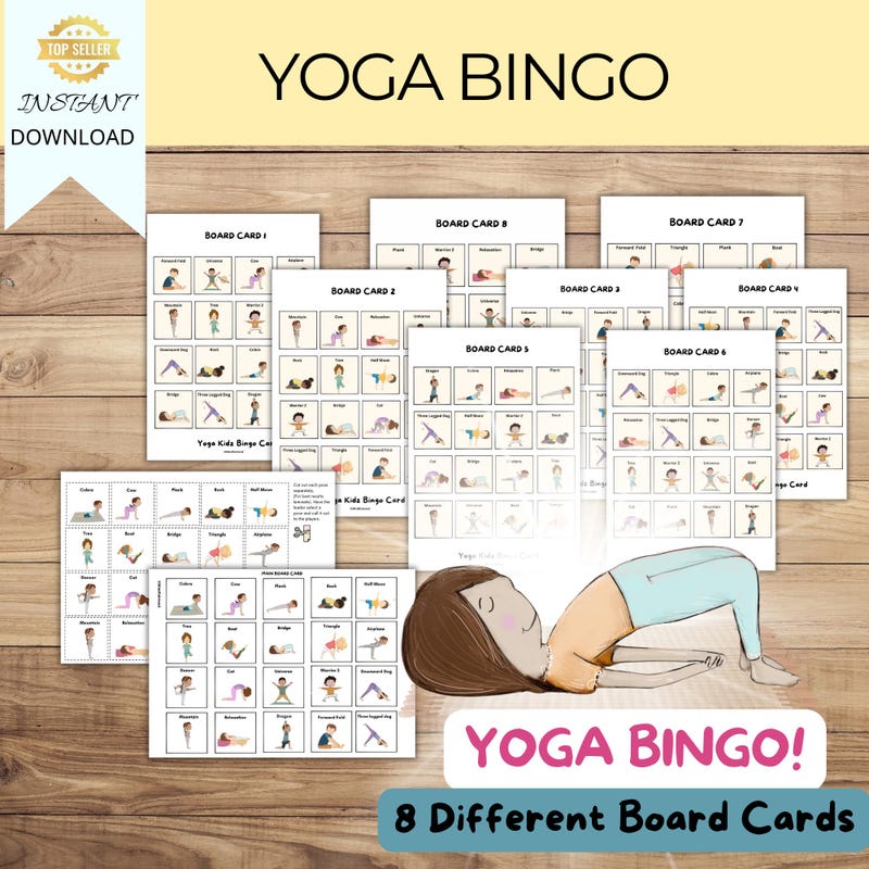 Yoga Cards for Kids - Etsy