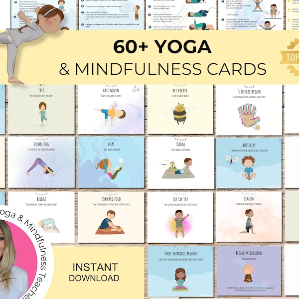 Yoga Cards for Kids - Etsy