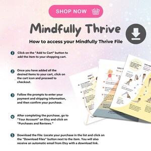 Kids Yoga & Mindfulness Cards, Yoga Flashcard, Positive Affirmation, Inclusive Cards, Autism ...