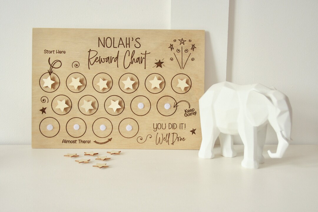 Personalised Reward Chart Wooden Reward Chart With - Etsy UK