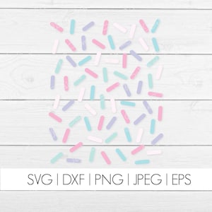 Sprinkles SVG File Pastel Sprinkles DXF SVG File Silhouette Cut File ...