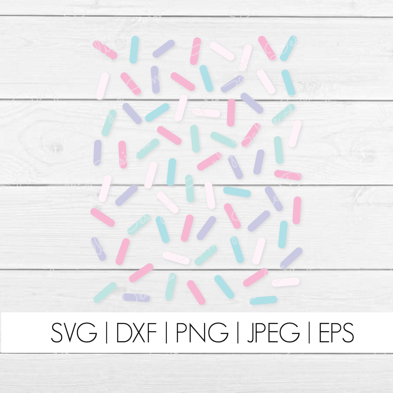 Sprinkles SVG File Pastel Sprinkles DXF SVG File - Etsy