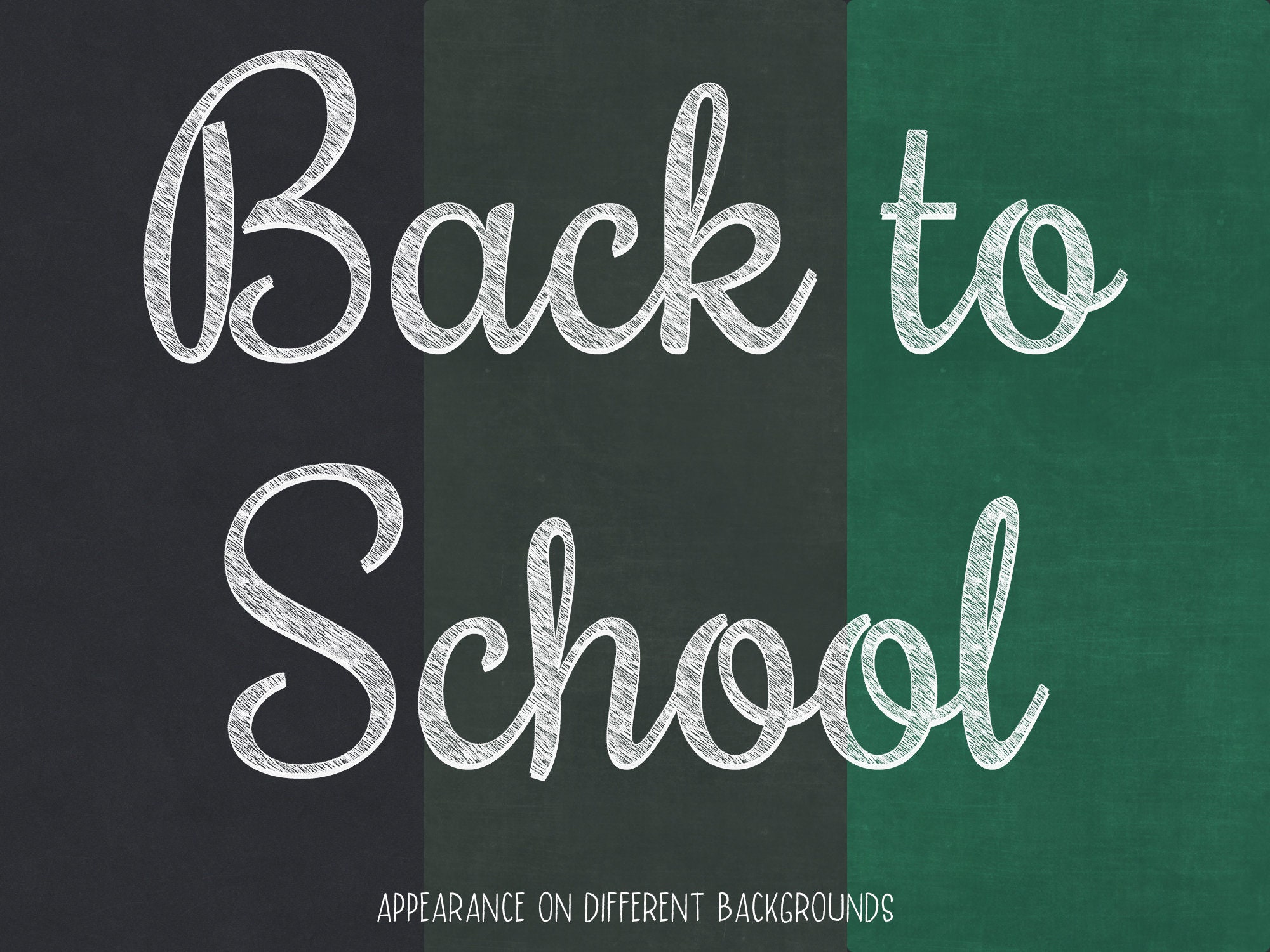 Chalk Alphabet, Chalkboard Clipart Alphabet, Chalkboard Letters ...
