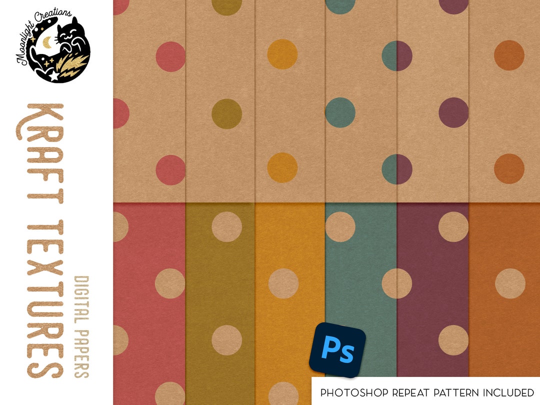 Vintage Polka Dot Digital Paper, Retro Scrapbook Paper, Polka Dot ...
