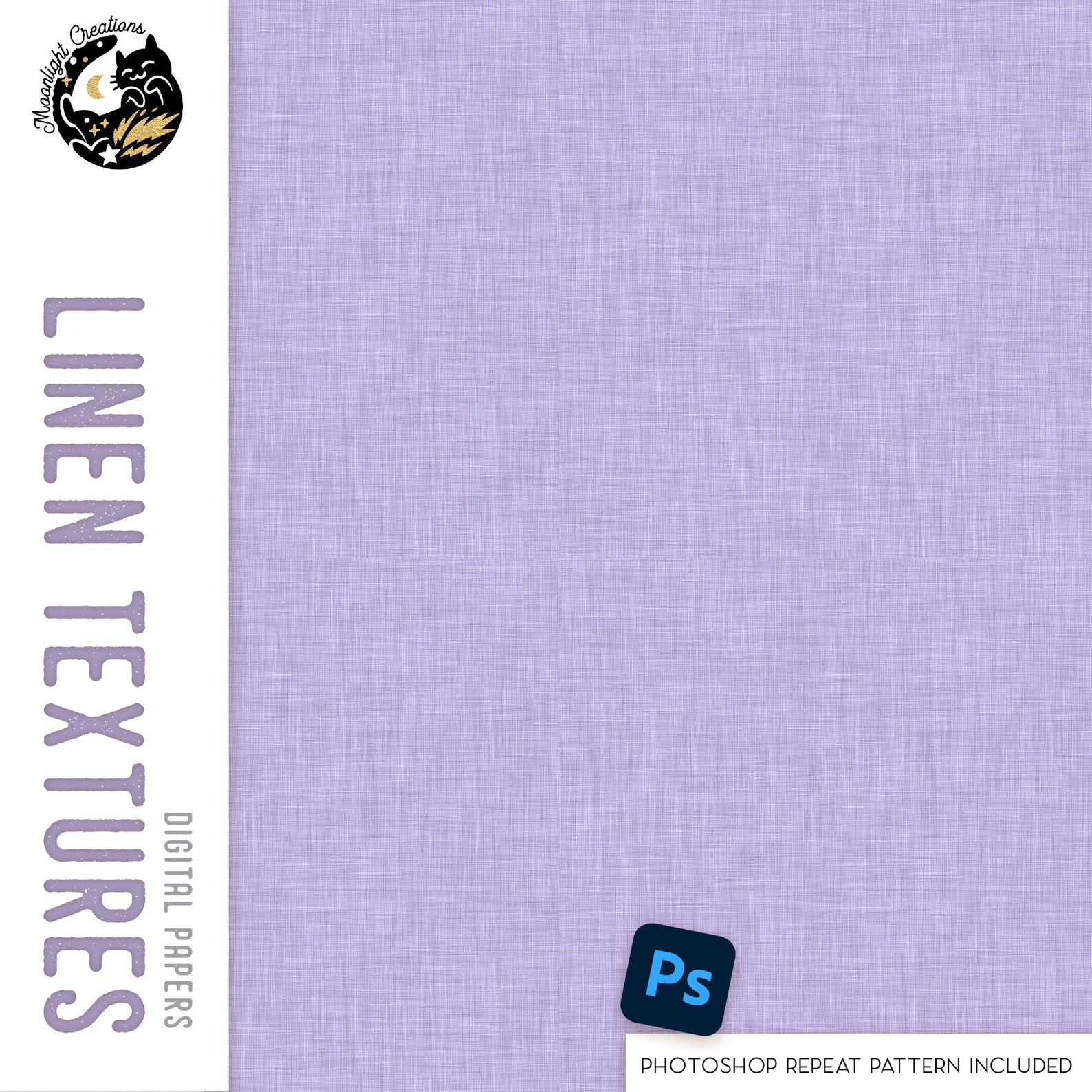 Lavender Linen Digital Paper, Seamless Textures With Photoshop Patterns ...