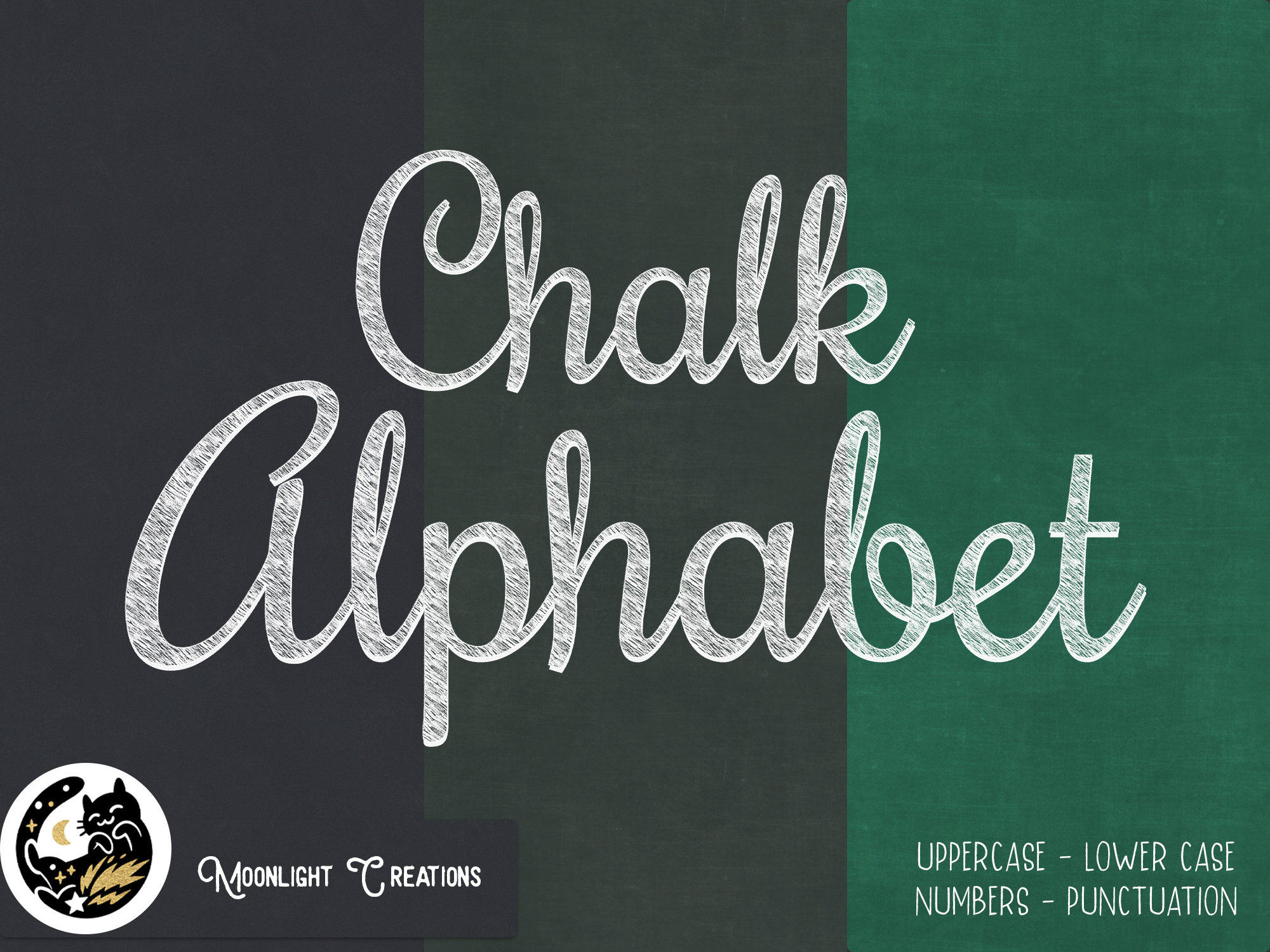 Chalk Alphabet, Chalkboard Clipart Alphabet, Chalkboard Letters ...