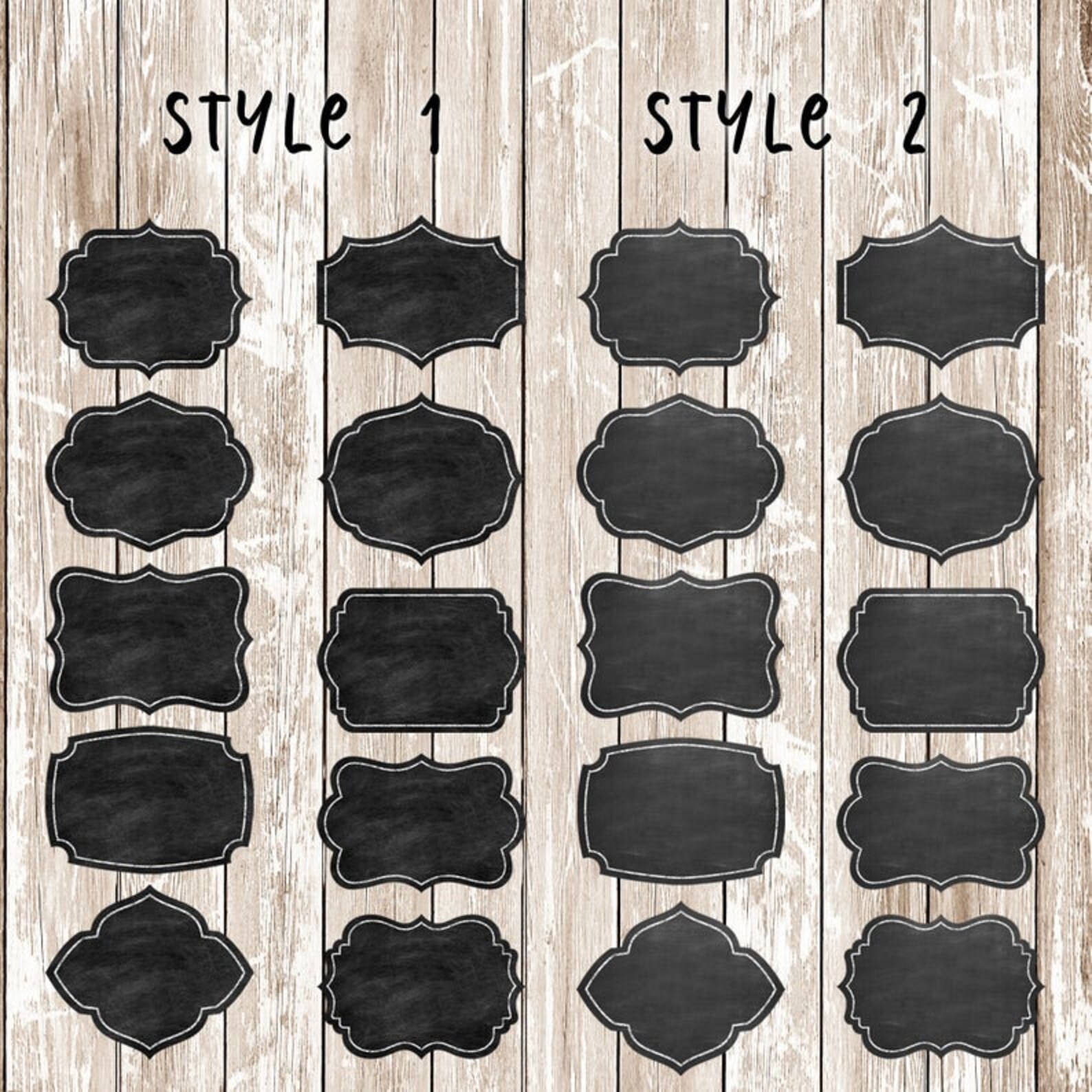 Chalkboard Clipart, Chalkboard Labels, Chalkboard Frames, Chalkboard ...