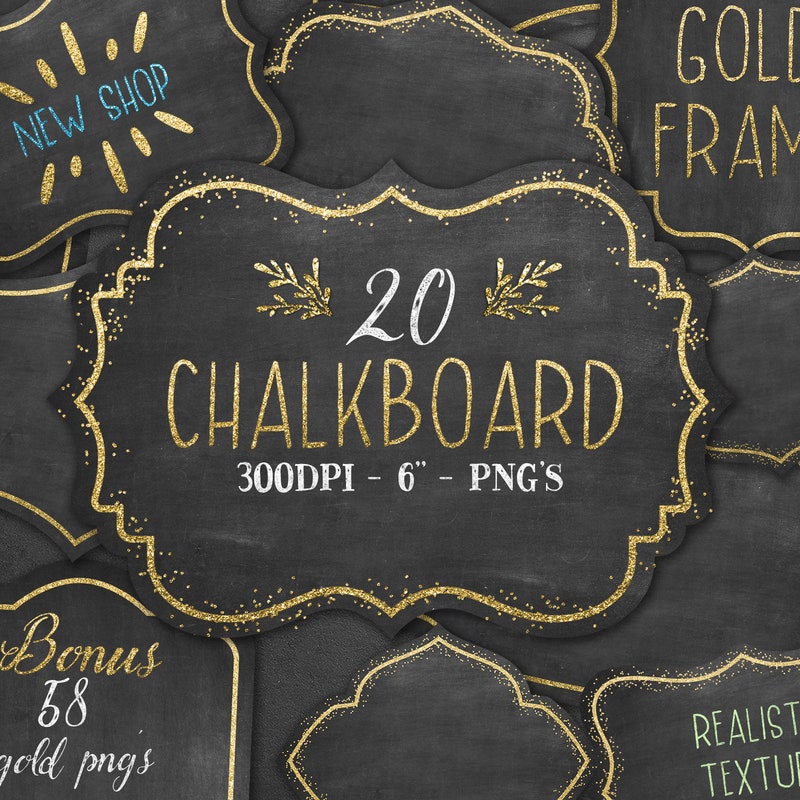 Gold Border Labels - Etsy