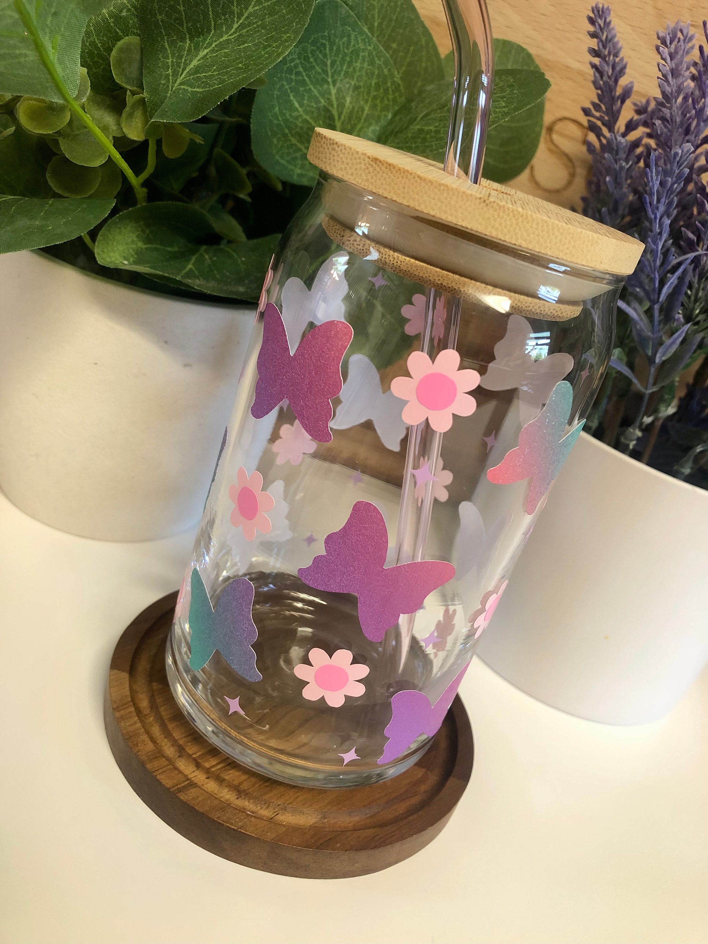 Butterfly Cup, Iced Coffee Cup, Butterfly Glass, Butterfly Lover Cup ...