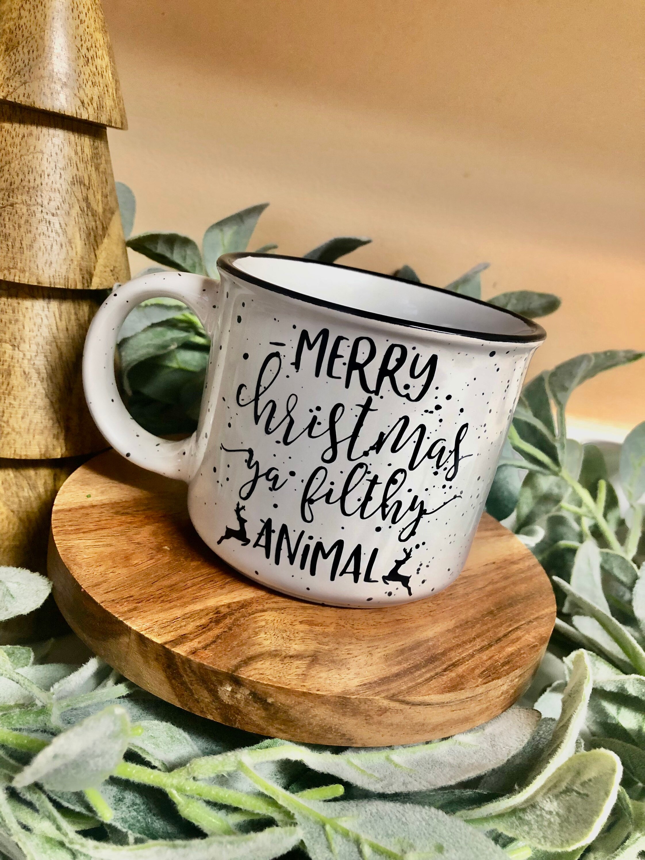 Merry Christmas Ya Filthy Animal Mug Funny Christmas Mug - Etsy