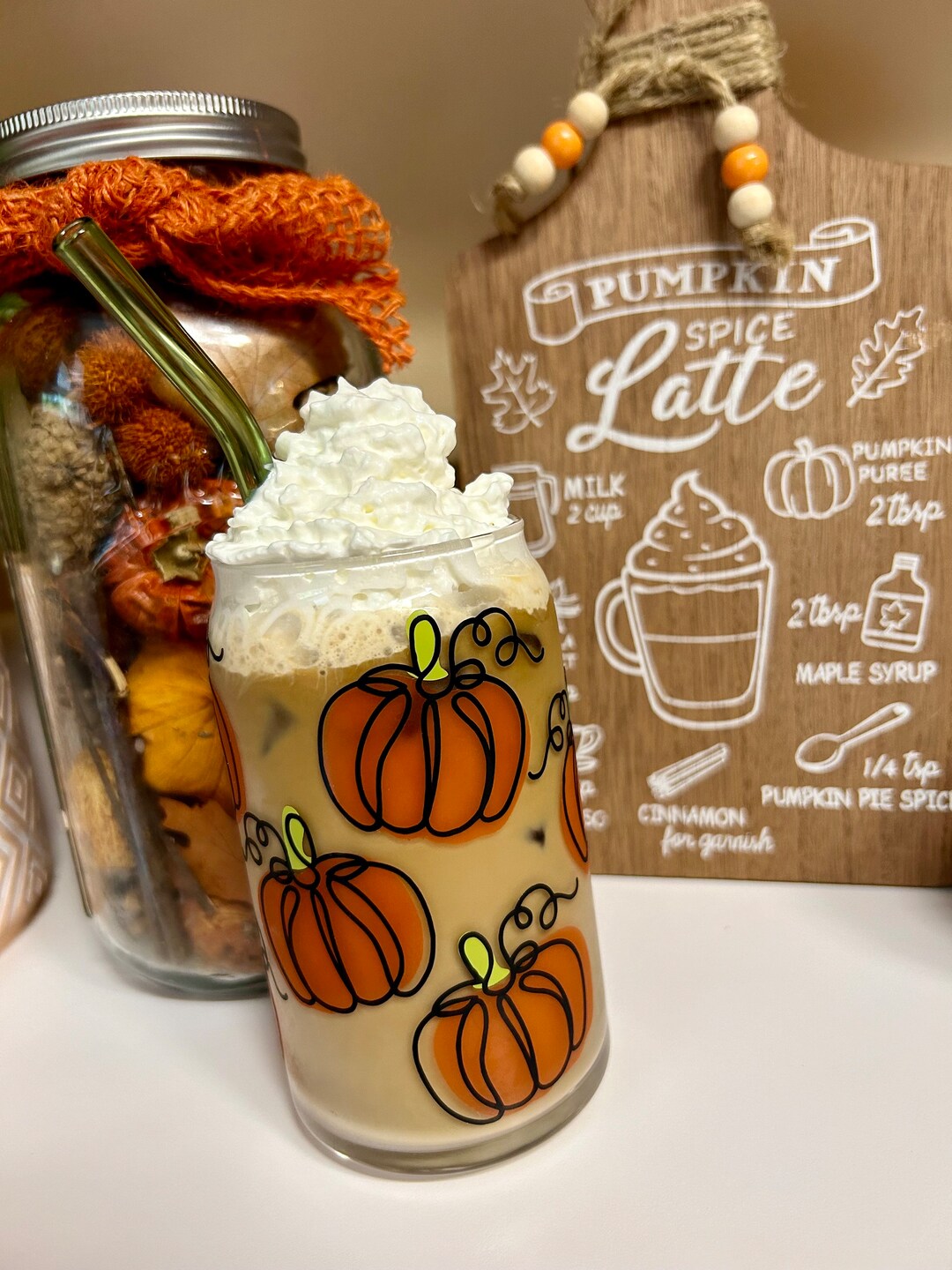 Color Changing Pumpkin Glass Cup, Halloween Cup, Fall Cup, Pumpkin ...