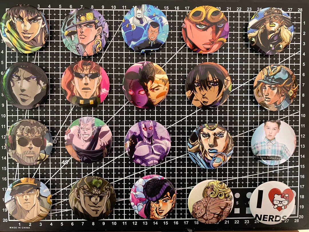 Bizarre Adventures Jojo Pins for Tote Bags and Accesories, Jjba, Cheap - Etsy