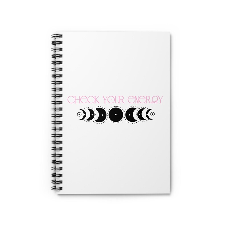 Celestial Spiral Notebook, Moon Phases Journal, Energy Tracker, Cosmic ...