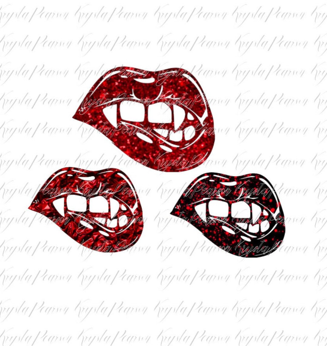 Vampire Lips Printable PNG Files - Etsy