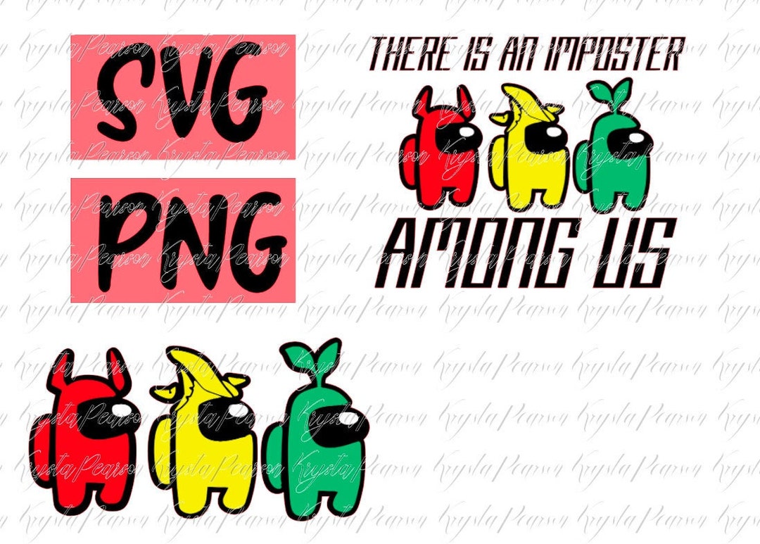 Among Us SVG & PNG (multi Color Cut File) - Etsy
