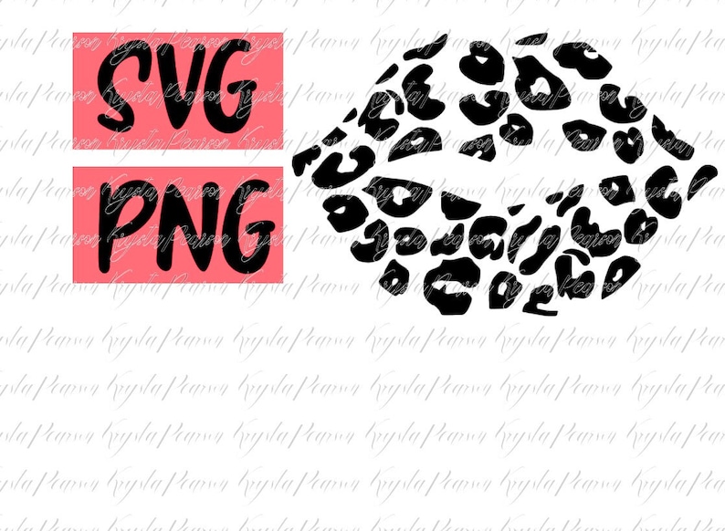 Leopard Lips SVG, PNG, JPG Cut Files for Cricut and Silhouette - Etsy