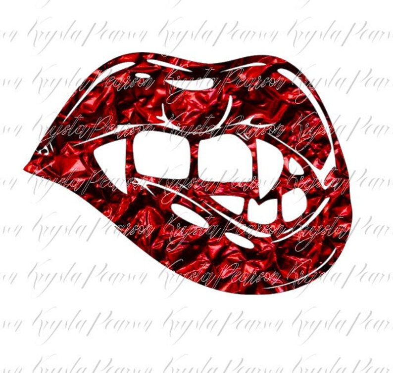 Vampire Lips Printable PNG Files - Etsy