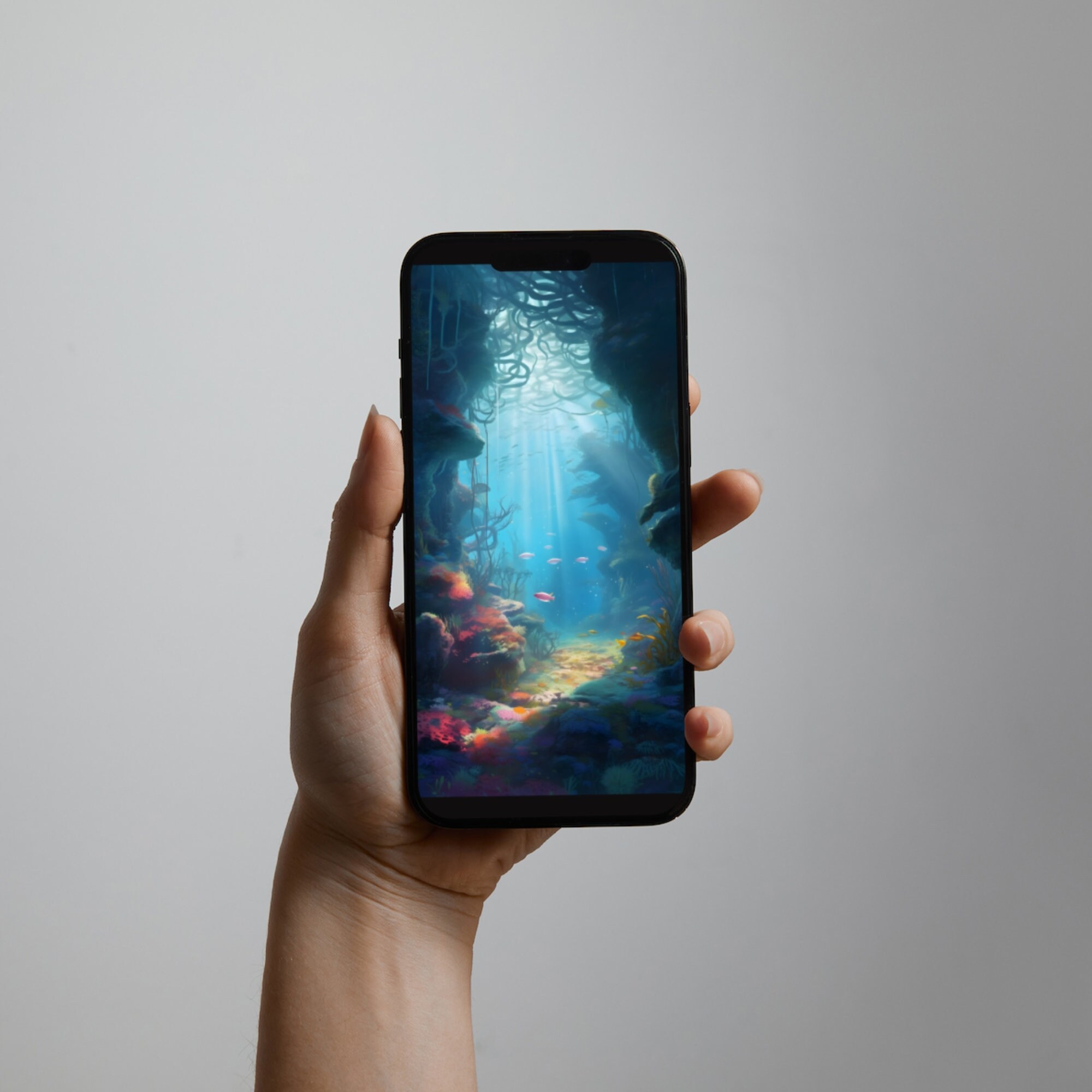 20 Aesthetic Ocean Phone Wallpapers | Digital Download | Scuba Diver ...