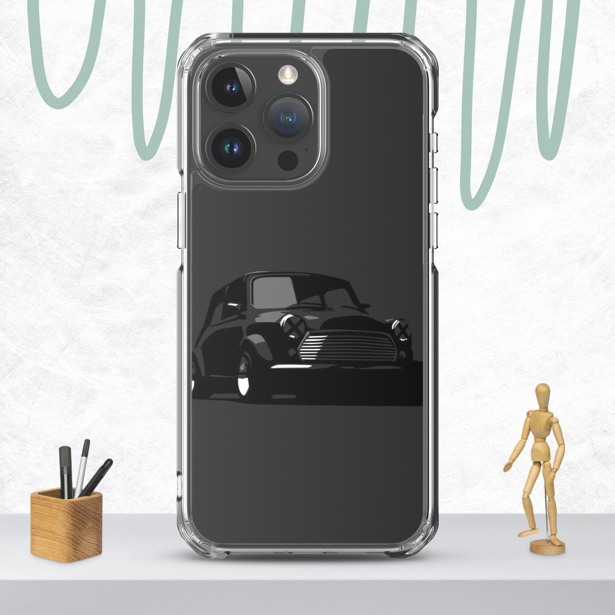 Black Mini Cooper Clear Case for Iphone Etsy