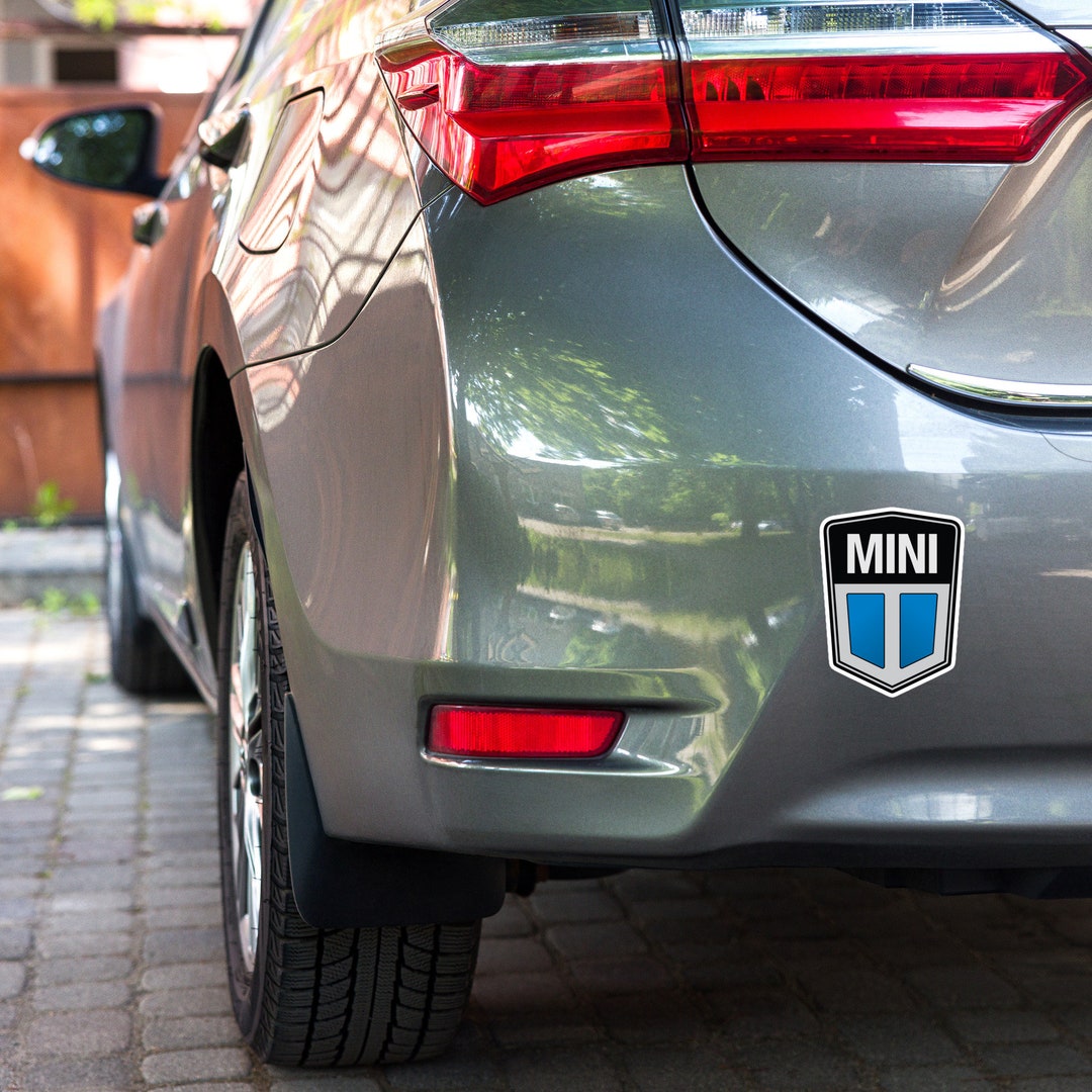 Old Mini Cooper (blue) Logo Sticker - Etsy