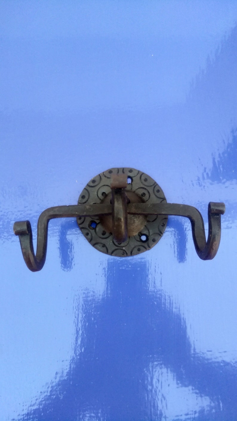 Blacksmith Wrought Iron Hook Fire Forged Coat Hooks Handmade - Etsy