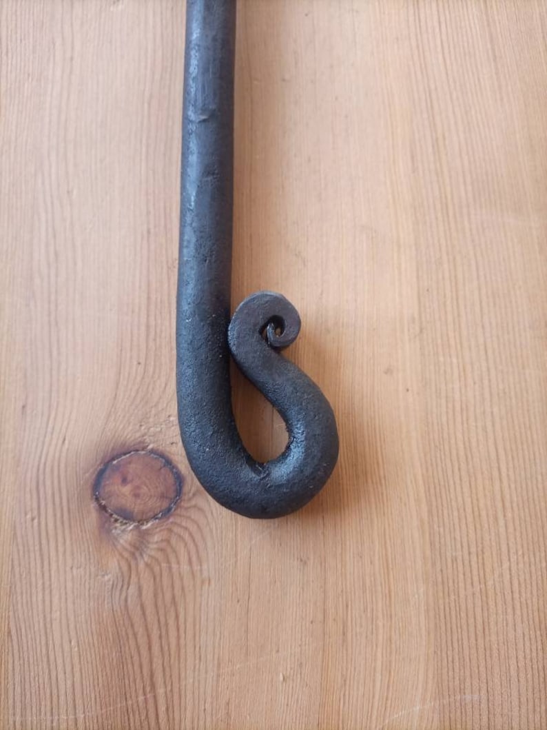 Vertical Metal Door Flush Slide.forged Long Metal Rat Tail | Etsy