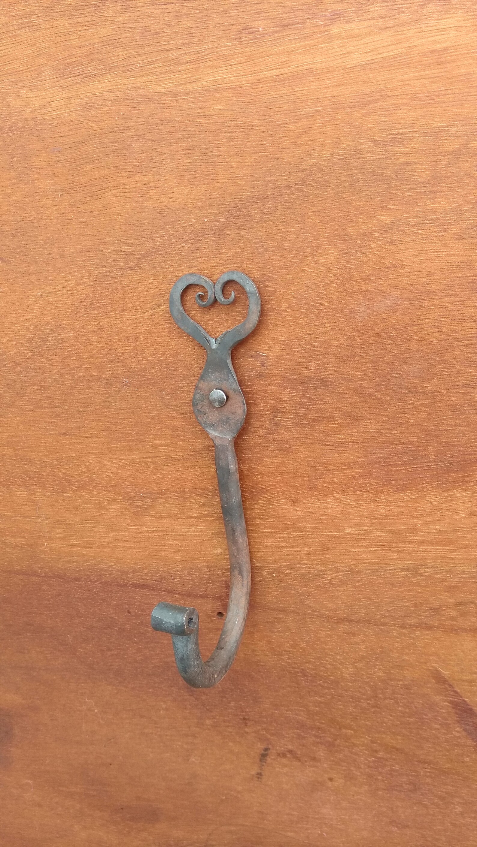 Black Iron Hooks.handmade Metal Heart Sign Hook.coat - Etsy Ireland