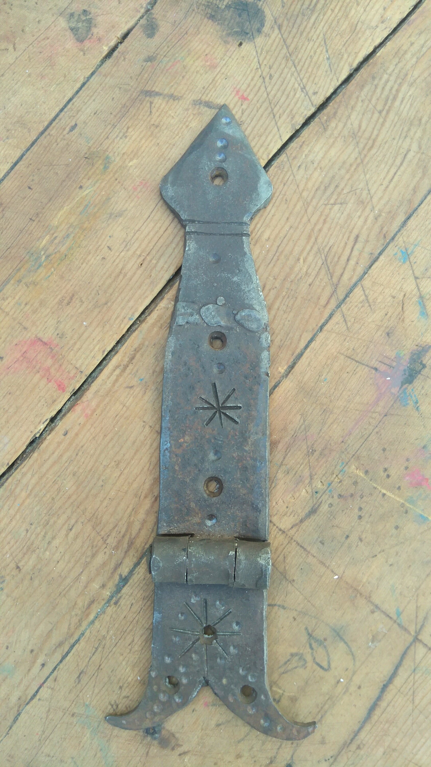 Blacksmith Wrought Iron Straps. Hinges.hammered Hinge.forged Door Hinge ...