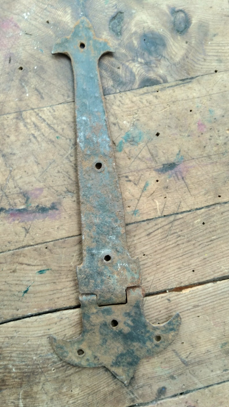 Blacksmith Wrought Iron Straps. Hinges.hammered Hinge.forged Door Hinge ...