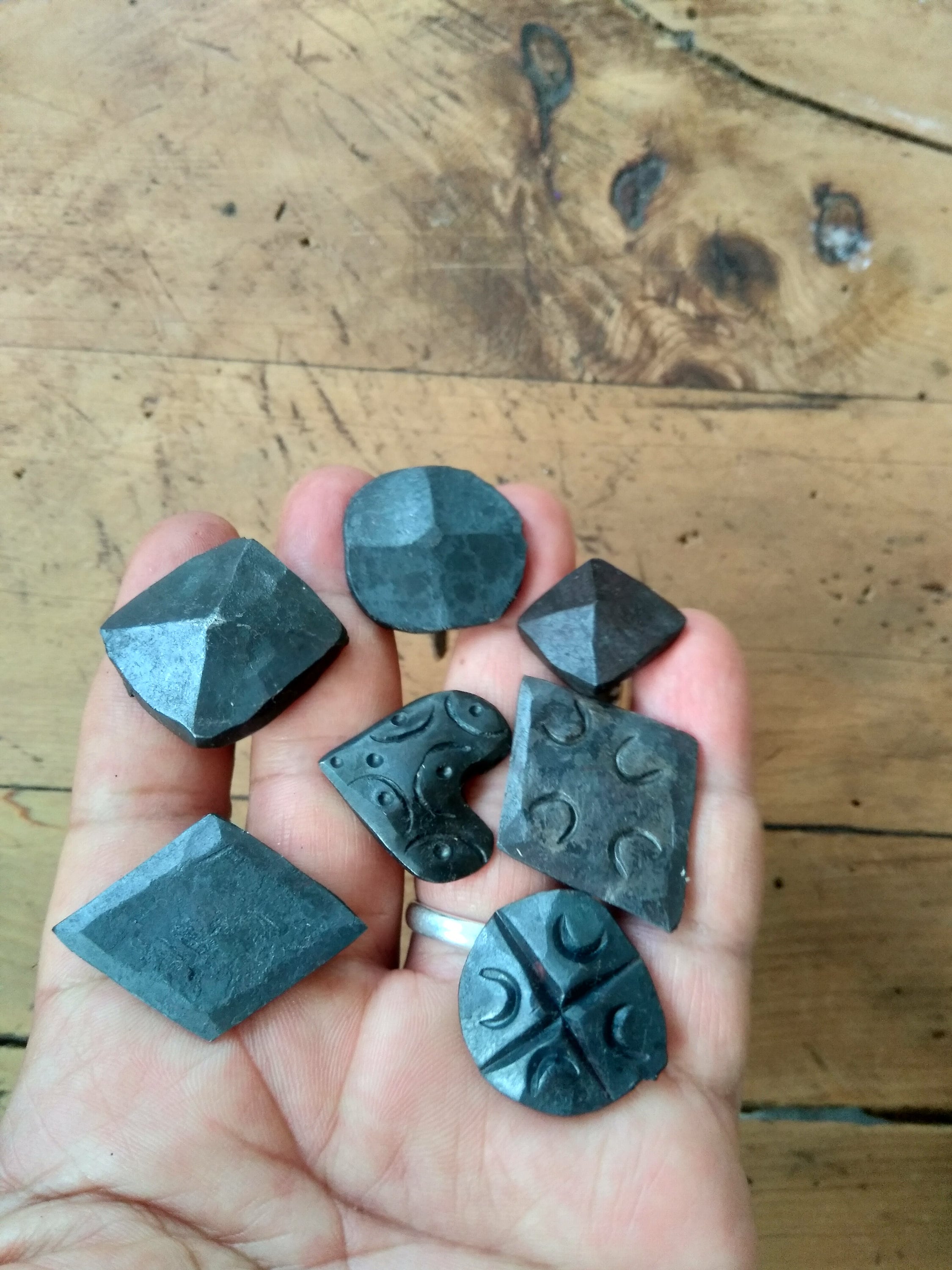 Handmade Wrought Iron Nails.forged Nails .door Hardware.sets of 10 /20 ...