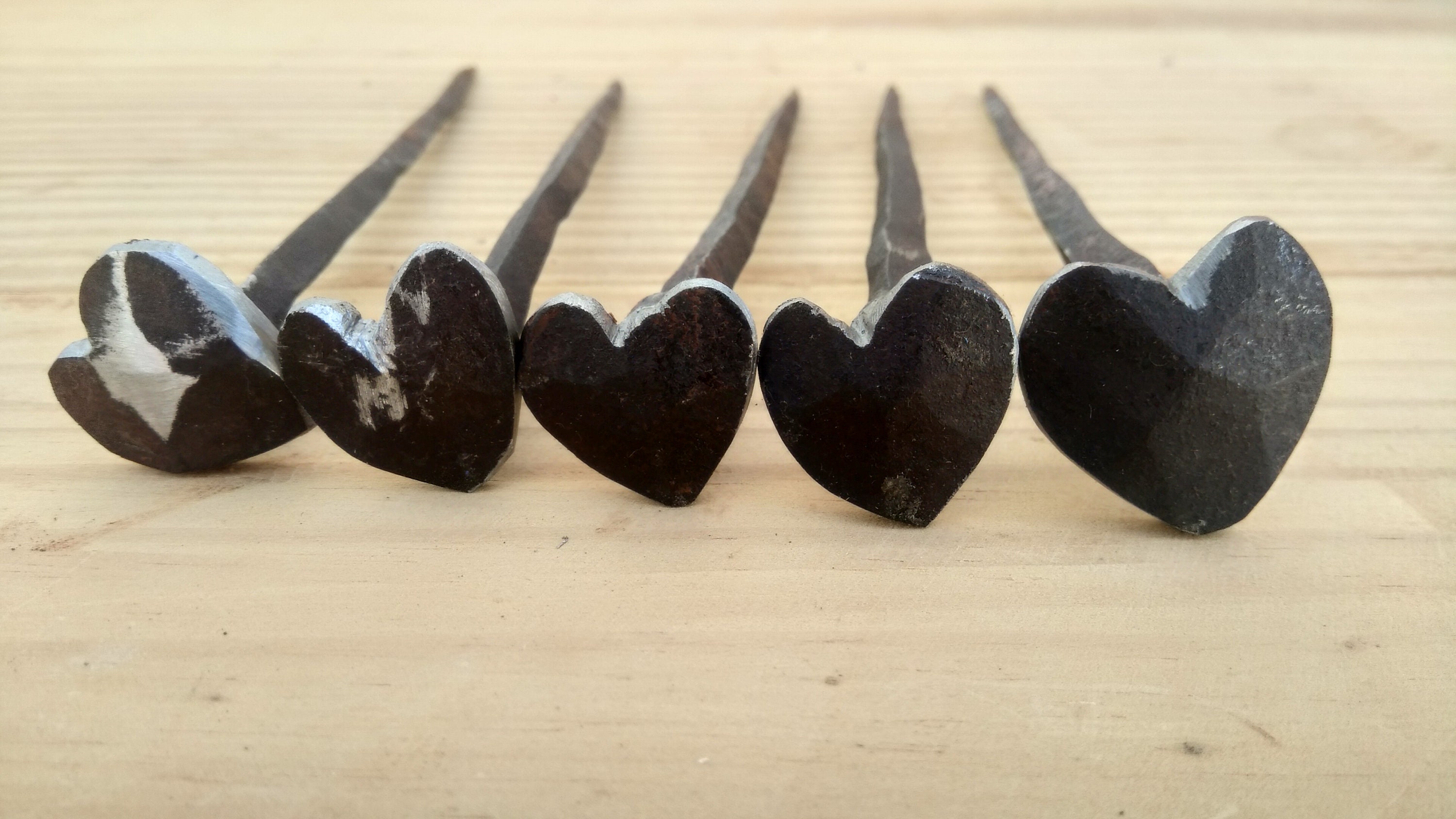 Fancy Head Metal Nails.forged Nails .door Hardware.sets of 10 - Etsy Canada