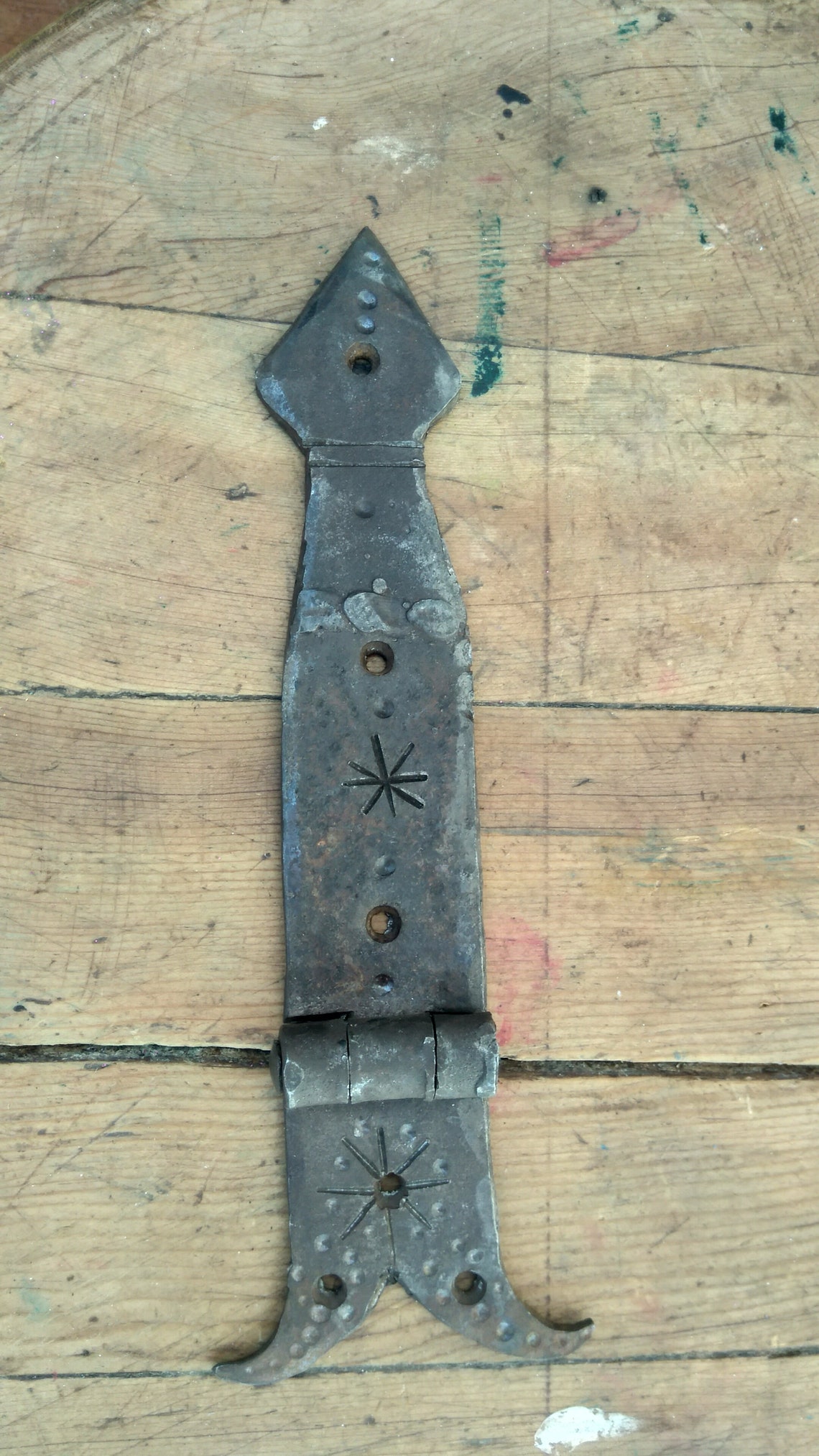 Blacksmith Wrought Iron Straps. Hinges.hammered Hinge.forged Door Hinge ...