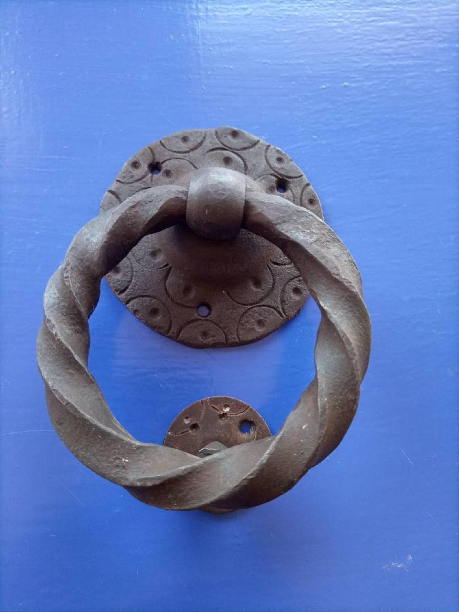 Hammer Black Iron Door Knocker.entry Door Pull.blacksmith | Etsy