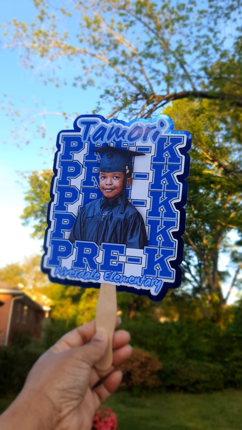 Customized Foil Celebration Fans for Graduates Pre-k Class of 2026 ...