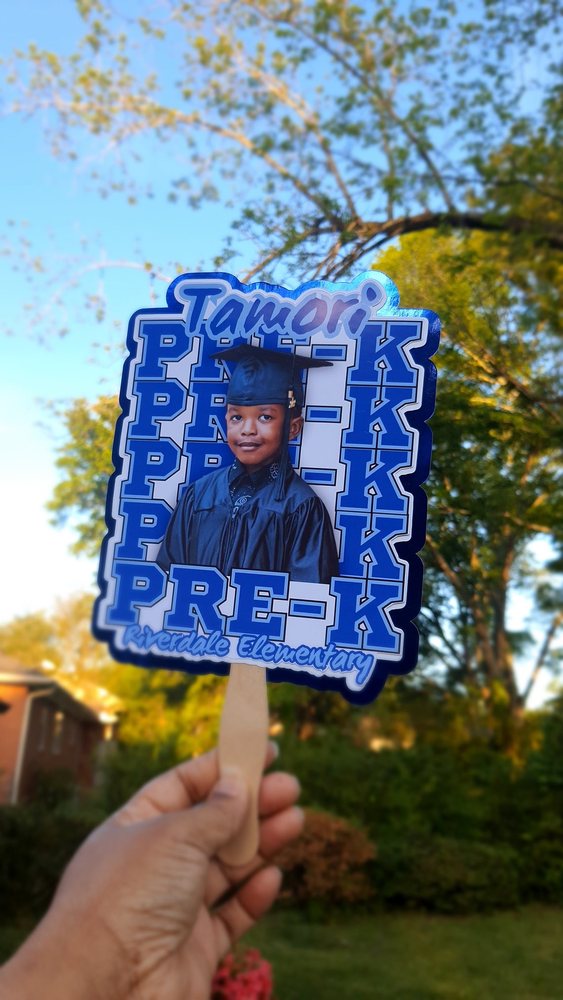 Customized Foil Celebration Fans for Graduates Pre-k Class of 2026 ...