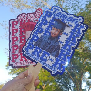 Customized Foil Celebration Fans for Graduates Pre-k Class of 2026 ...