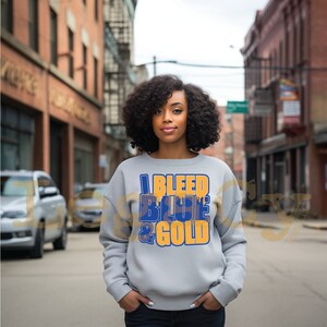 I Bleed Blue & Gold - Etsy