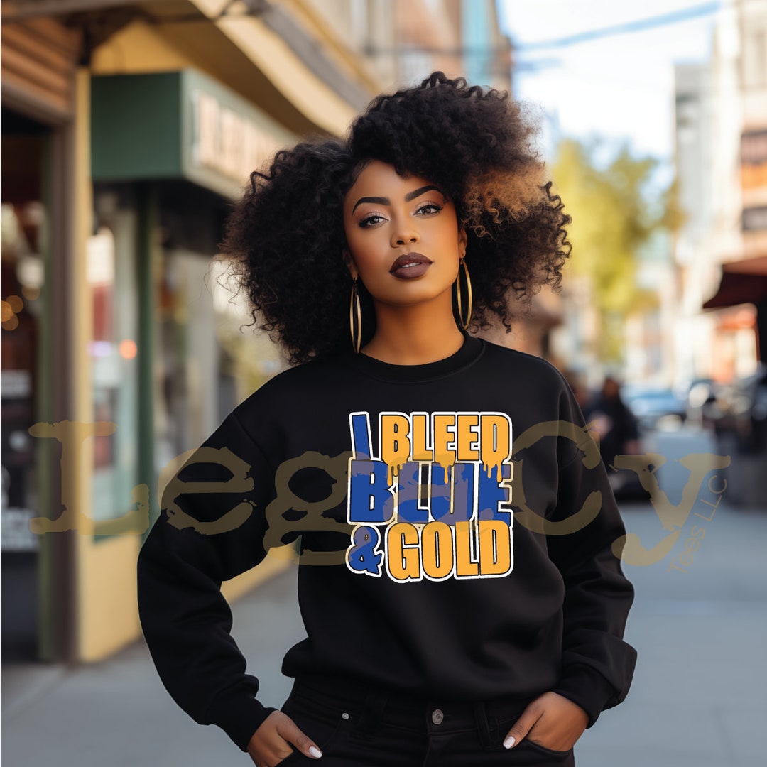 I Bleed Blue & Gold - Etsy