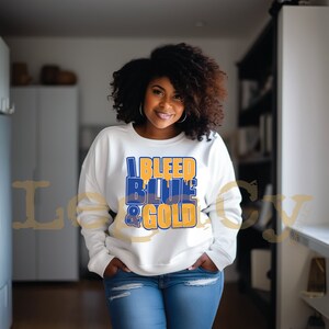 I Bleed Blue & Gold - Etsy